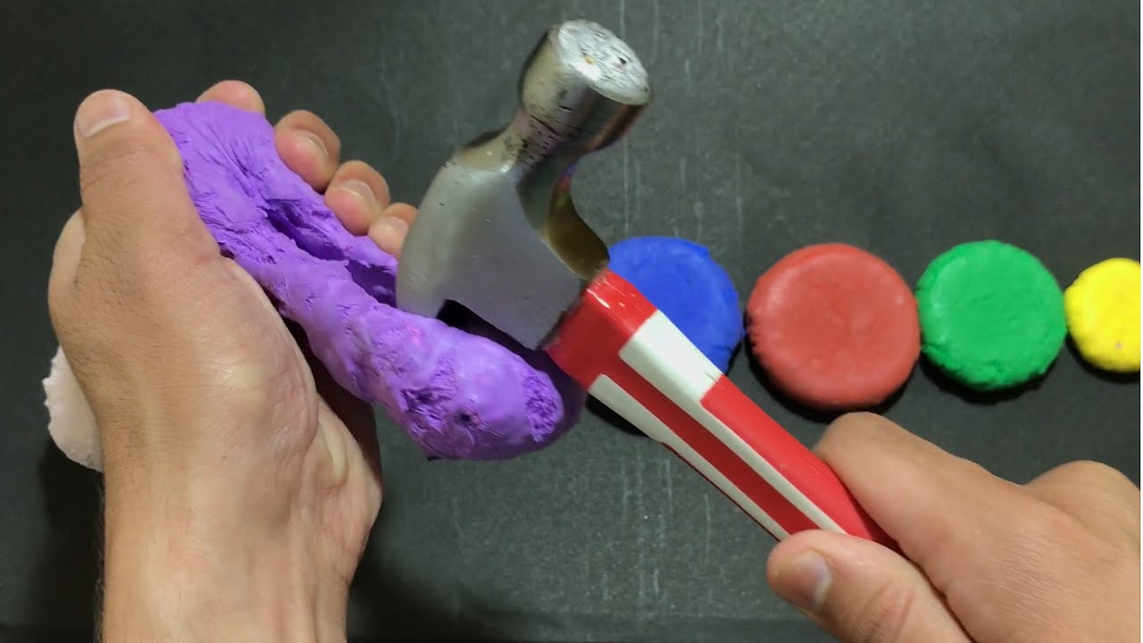 Satisfyingvideo || ball smash || clay smash || Keepme watch - YouTube