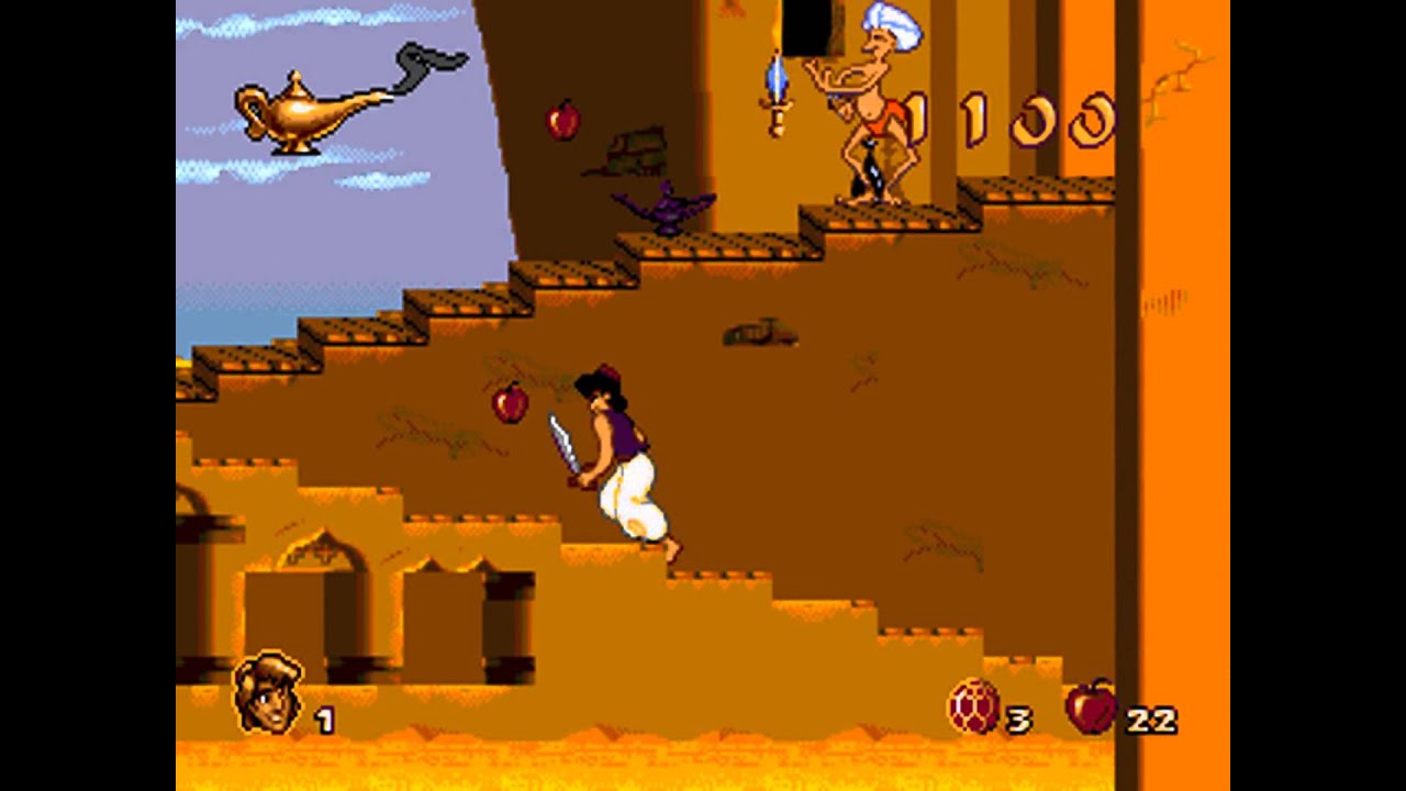 Aladdin (bootleg of Japanese Megadrive version) [MAME] [shortplay ...