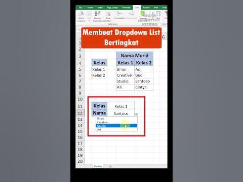 Membuat Dropdown List Bertingkat | Microsoft Excel | #shorts - YouTube