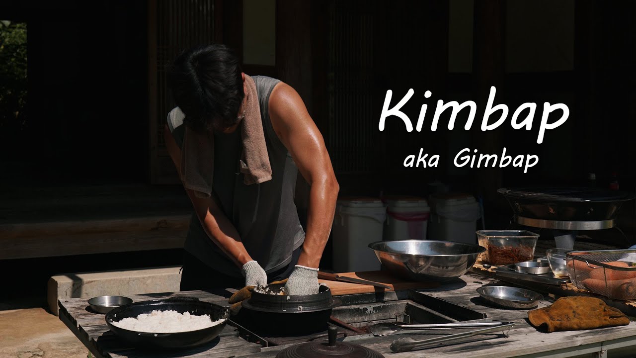 The whole process of making Kimbap in the countryside - YouTube