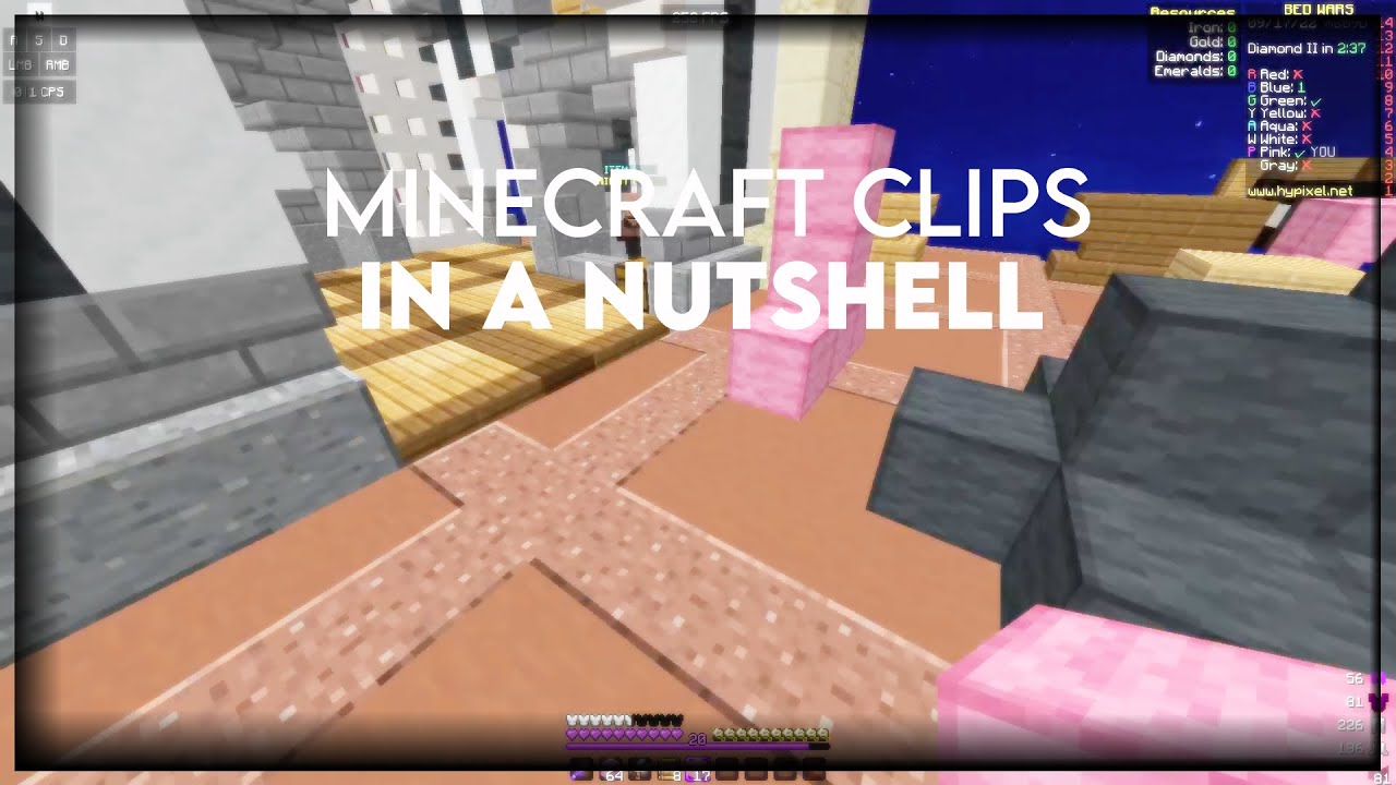 Minecraft Clips in a Nutshell - YouTube