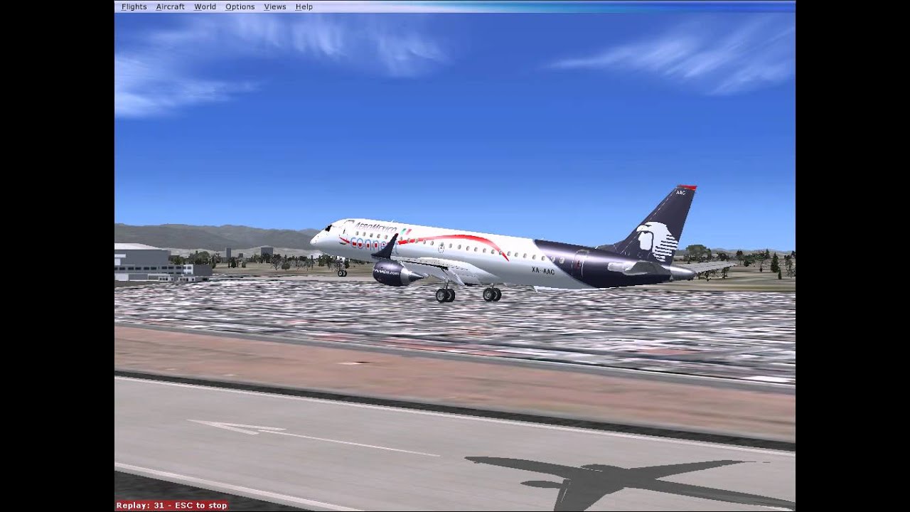 Aeromexico Connect ERJ-190 landing in MMMX, FSX - YouTube