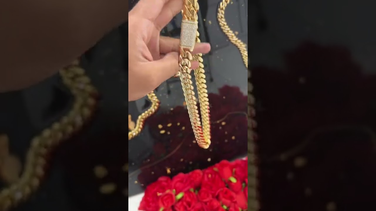 Another Cuban Link Chain with Diamond Lock. Making them from MIAMI ...