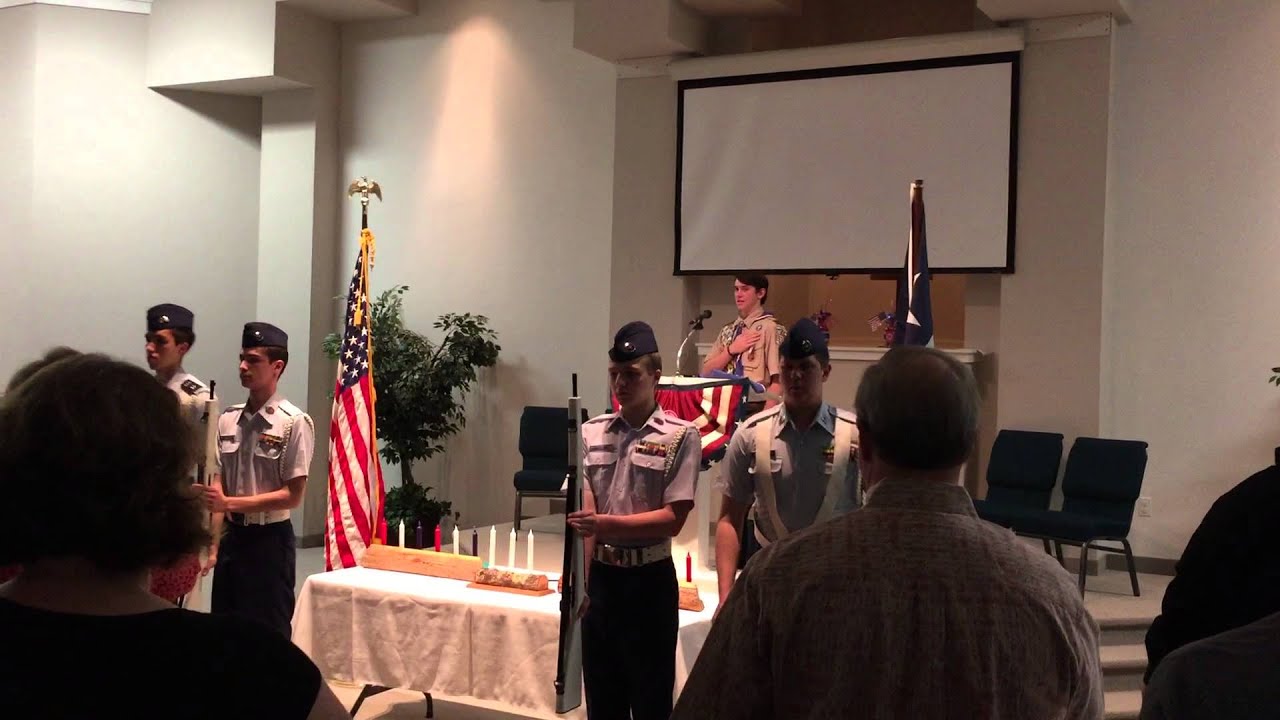 Color Guard, Eagle Scout Award Ceremony - 2015 - YouTube