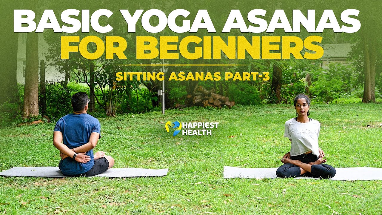 Basic sitting asanas for beginners | Part 3 - YouTube