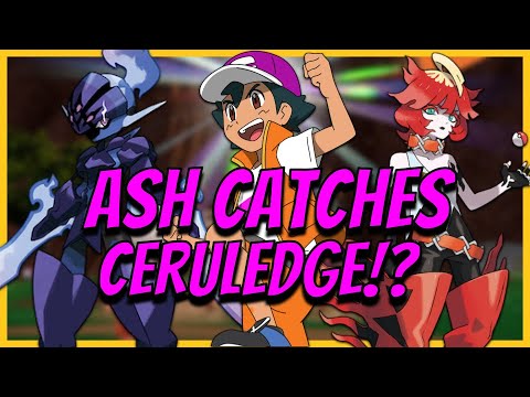 ASH CATCHES CERULEGE!?- Pokemon Scarlet & Violet Anime - YouTube