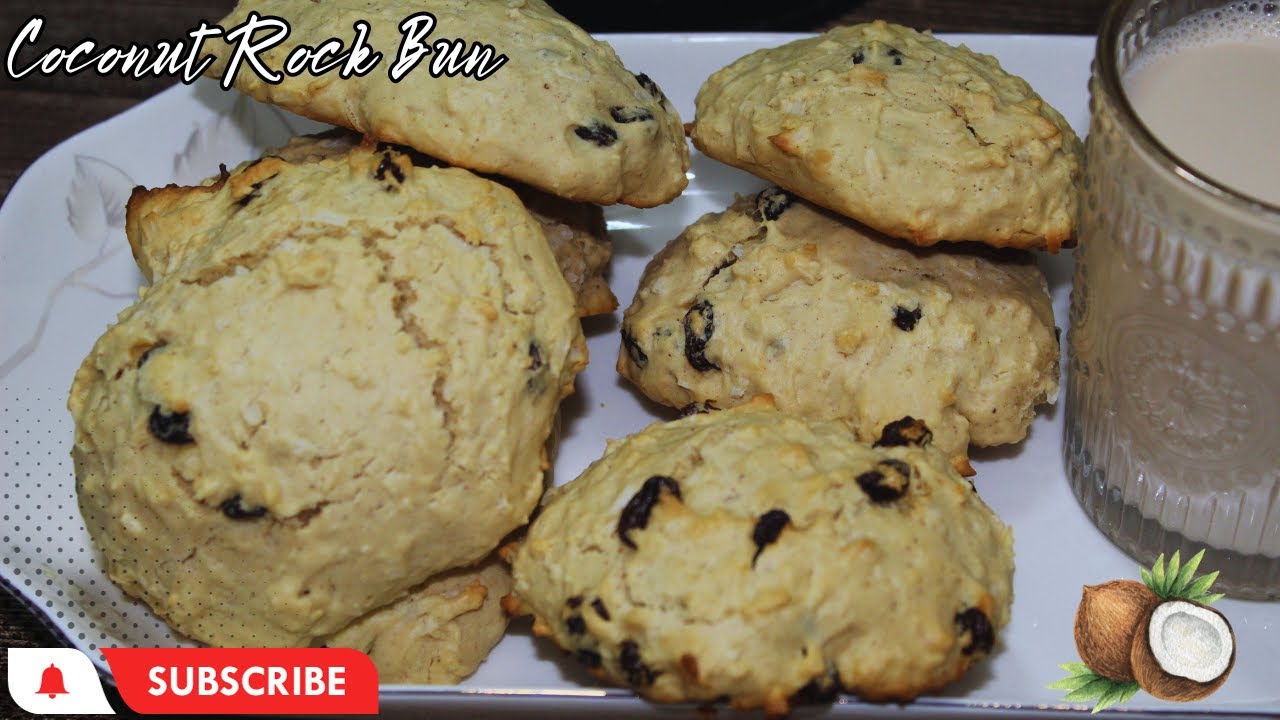HOW TO MAKE COCONUT ROCK BUNS | Coconut rock cakes - YouTube