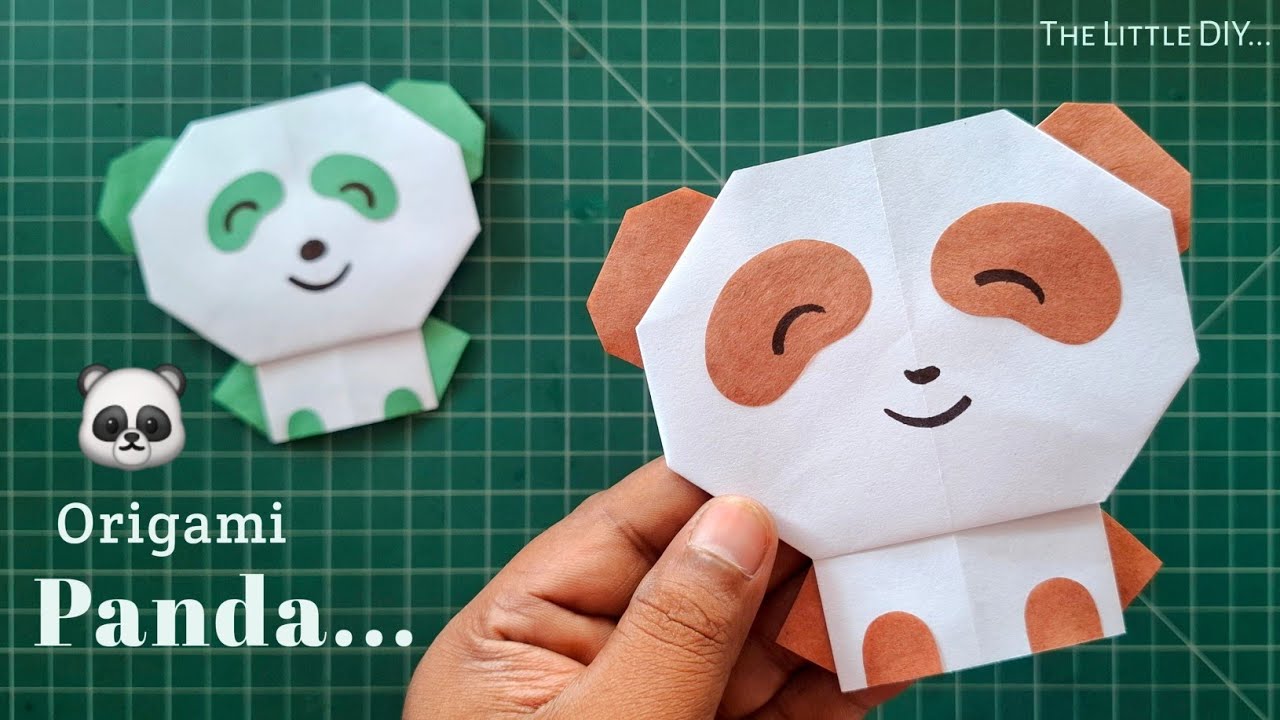 Easy Origami Panda 🐼 - Easy Origami Tutorial - How to make an easy ...