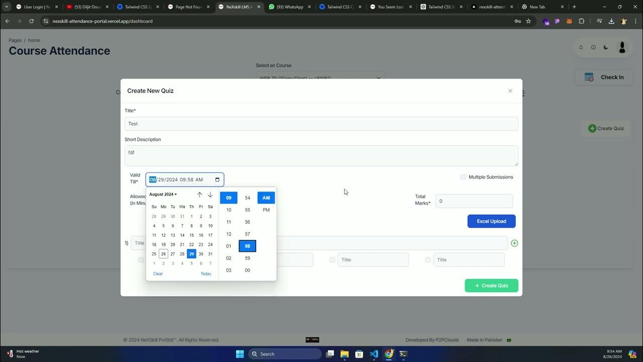 P2PClouds LMS Quiz & Assignment Guidance Demo Video - YouTube