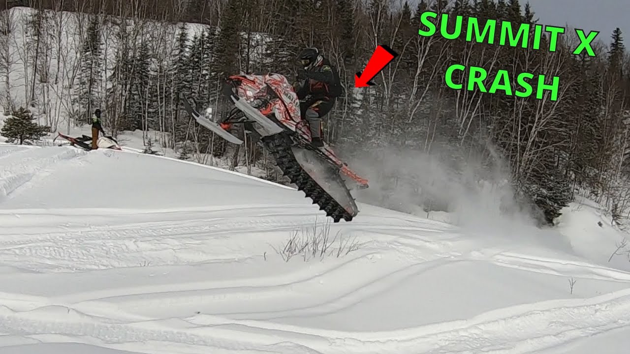 INSANE MOUNTAIN SLED JUMPS || SNOWMOBILE CRASH PART 1 - YouTube
