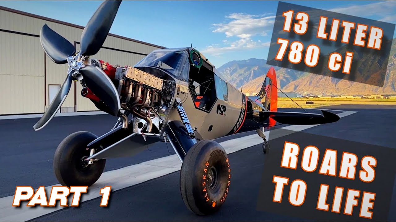 Monster Race Engine Roars to Life in Tiny Bush Plane 🤩 Part 1 | Scrappy ...