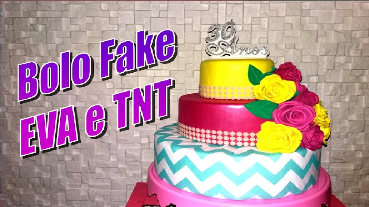 COMO FAZER BOLO FALSO DE EVA E TNT #CasalLeoeGleici - YouTube