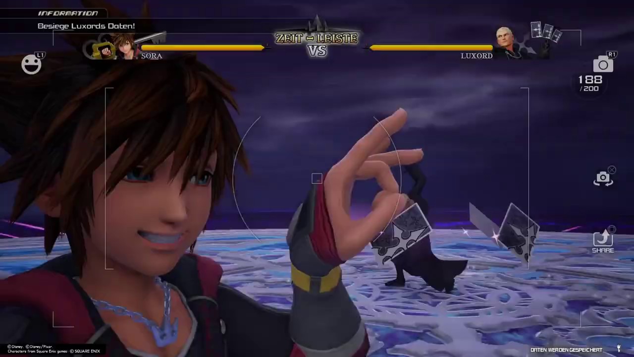 Kingdom Hearts 3 ReMind - Data Battle Luxord No Damage - YouTube