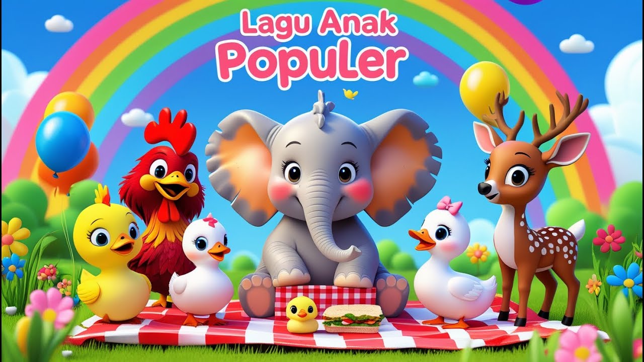 SUARA HEWAN | ANAK AYAM PIYIK PIYIK | 5 BEBEK KECIL BERMAIN | CIT CIT ...