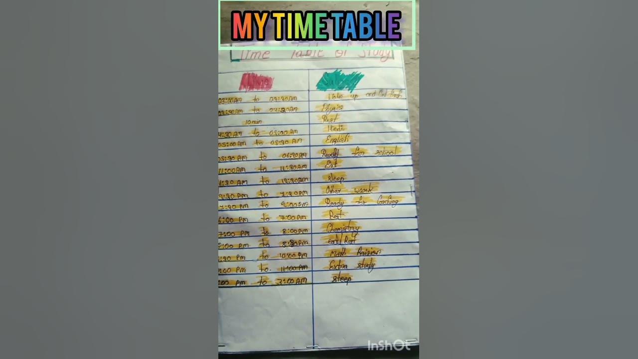 study-time-table-padhai-ka-time-table-timetable-timetable2023-viral