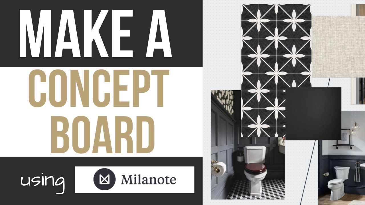 Interior Design Concept Boards Tutorial | Easiest way to display your ...