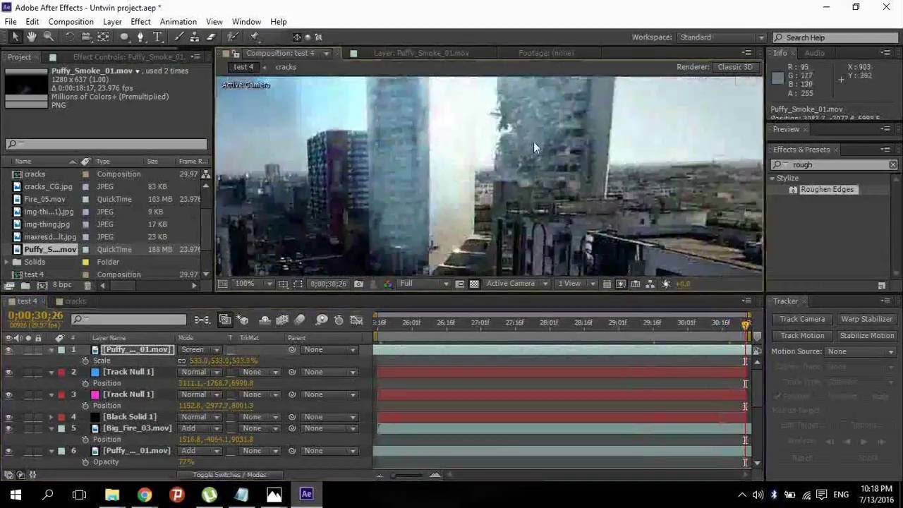 building destruction with after effects cs6 - YouTube