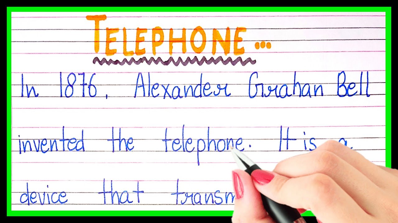 What is telephone | Essay on telephone in english - YouTube