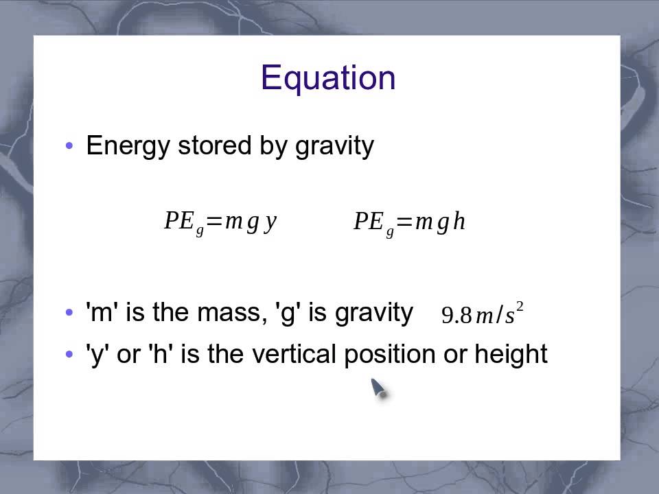 Potential Energy of Gravity - YouTube