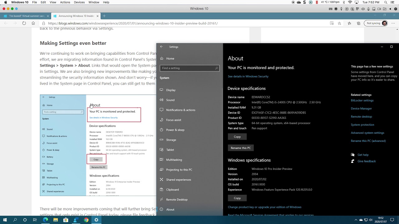 Windows 10 Insider Preview 20161 - YouTube