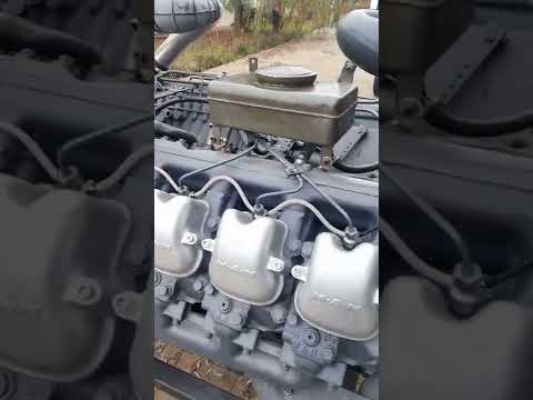 MAN D2542 V12 D28 Motor Probelauf nach Überholung - YouTube
