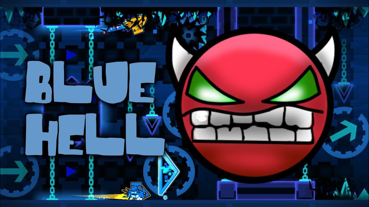 [HD] Geometry Dash 2.0 (Easy Demon) - Blue Hell By LaZye - YouTube