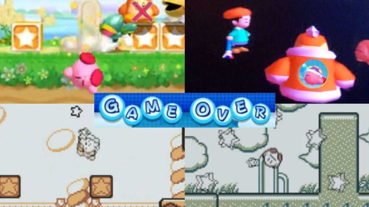 Evolution of Kirby Death Animations and Game Over Screens (1992-2024 ...