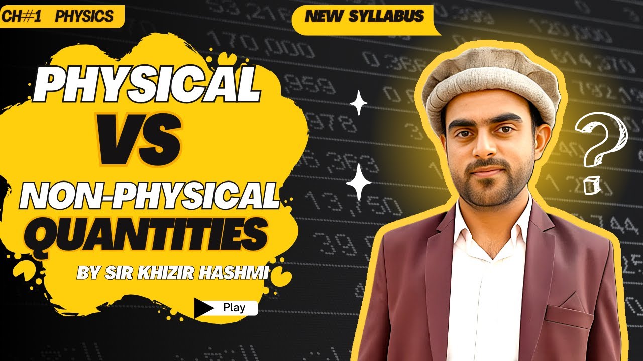 Class 9 Physics Chapter 1 | Physical & Non-Physical Quantities | New ...