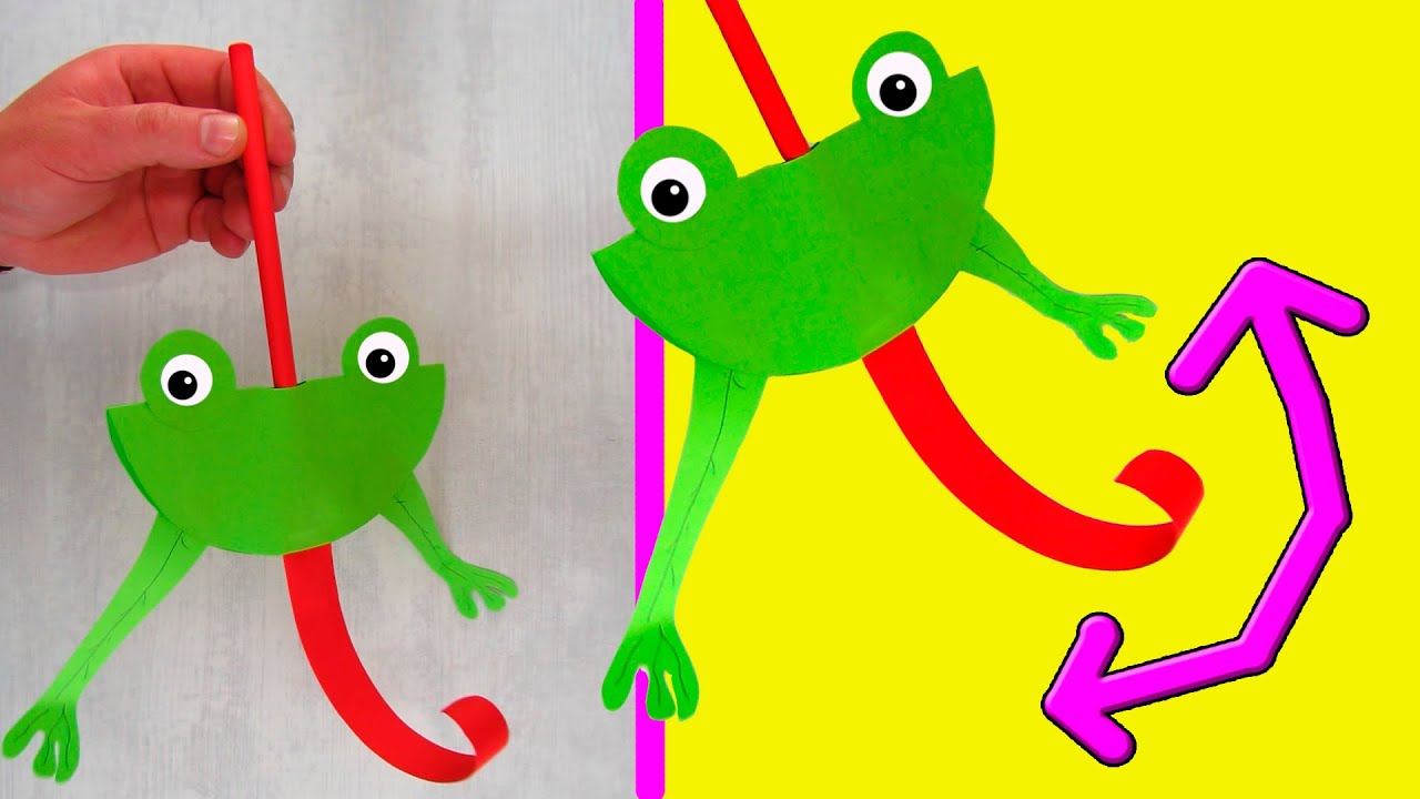 Toy paper with tongue that moves. easy origami. DIY paper crafts. - YouTube