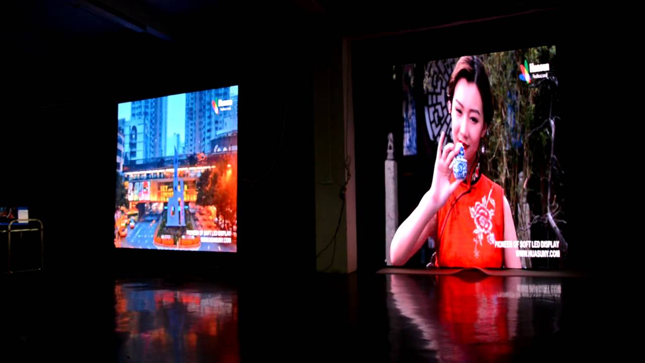 P4mm High resolution flex LED video curtain for concert, event, audio ...