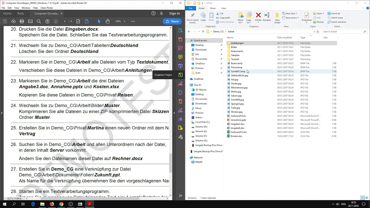 ECDL Demotest Grundlagen - YouTube