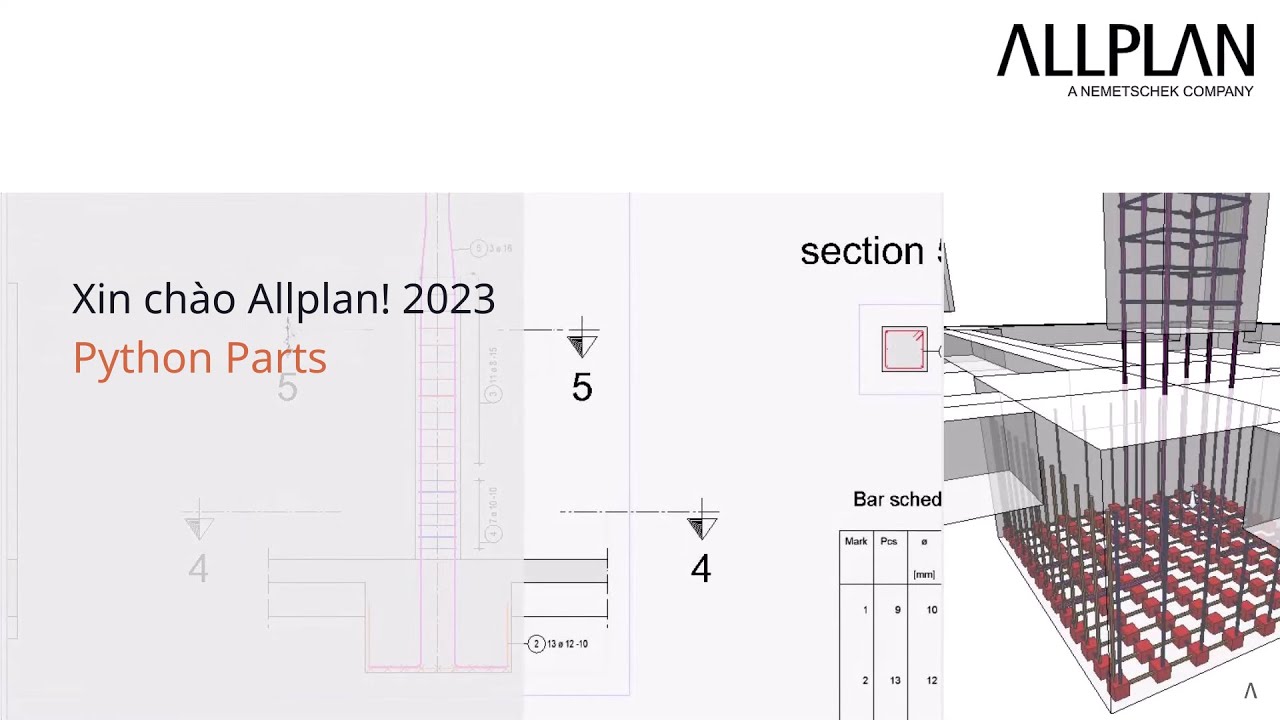 Xin chào Allplan! 2023 - Python Parts - YouTube
