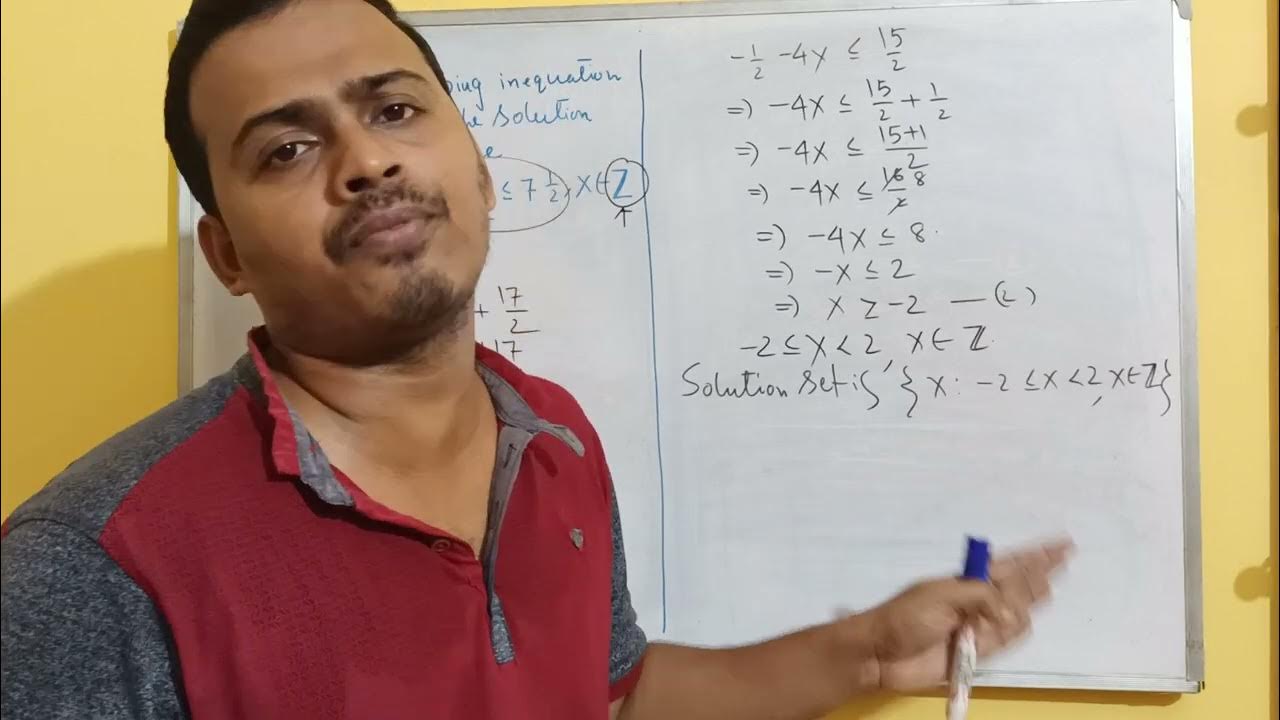 Linear Inequation Part 5 Youtube