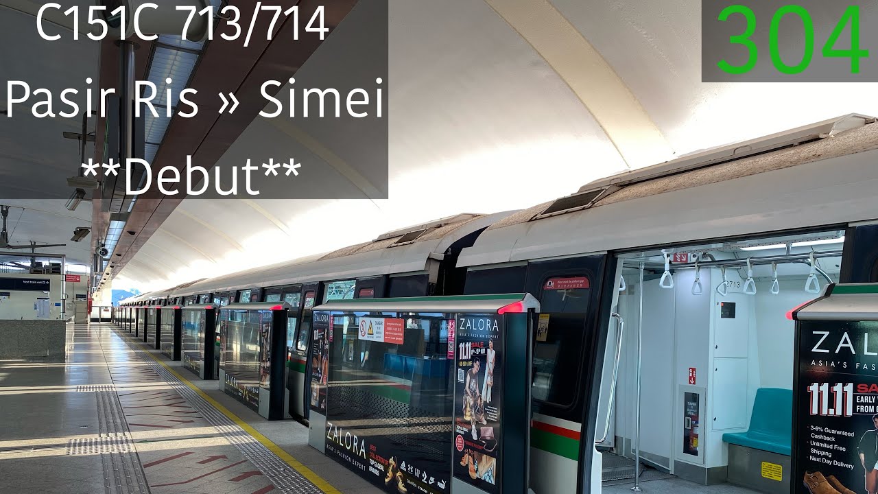 [SMRT] [OFFICIAL DEBUT] Kawasaki CRRC Qingdao Sifang C151C [713/714 ...
