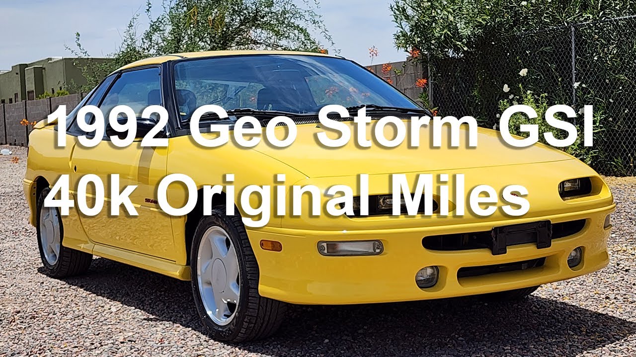 1992 Geo Storm GSI - For Sale on CarsandBids.com - YouTube