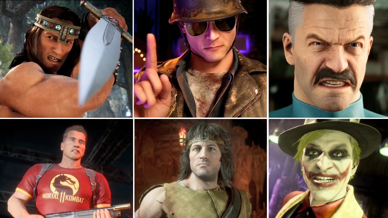 All Movie Characters "MIRROR INTROs" ft. MK1 & MK11 - YouTube