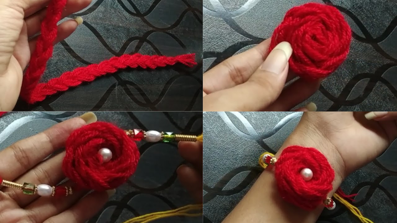 Rakhi Competition ke liye Rakhi || Homemade Rakhi || Rakhi Making With ...