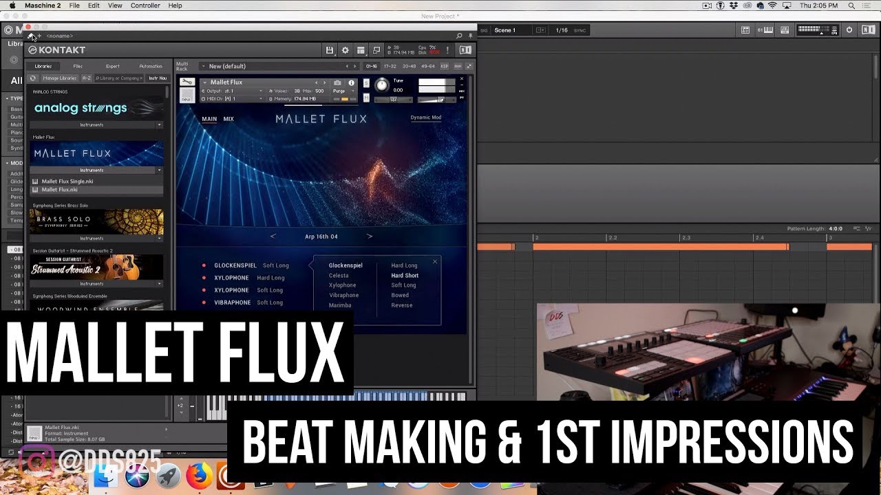 Mallet Flux Beat Making & 1st Impressions (Native Instruments Kontakt ...