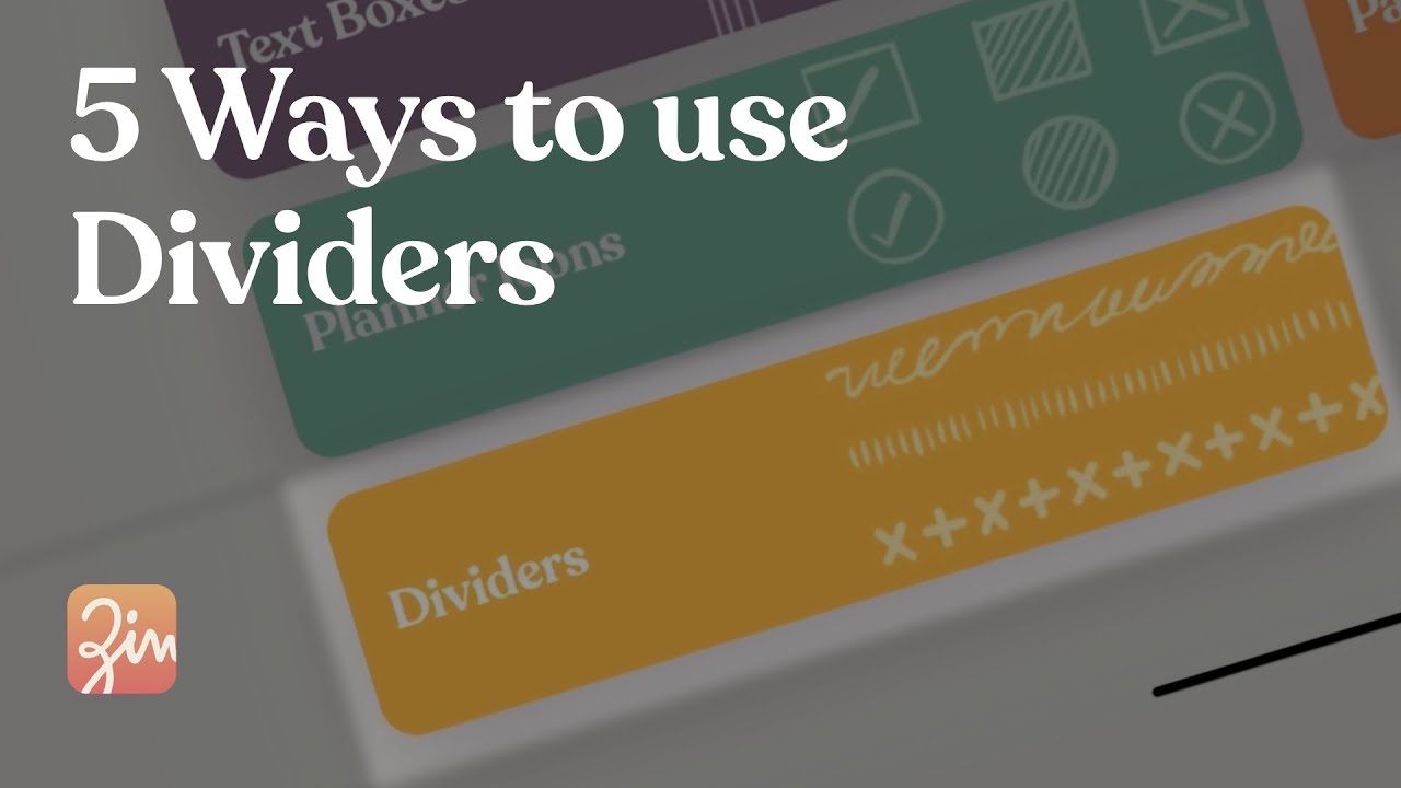 5 Ways to use Dividers - YouTube