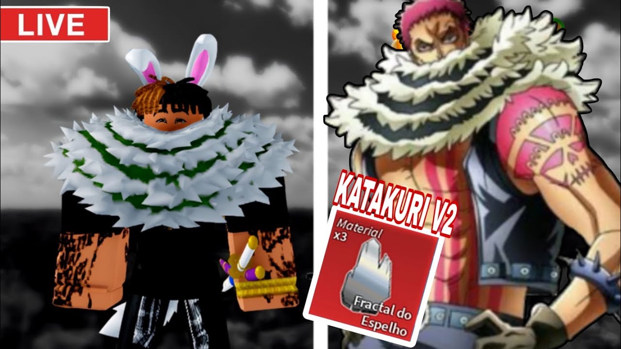 #3 KATAKURI V2 - RAÇA V4 🔴 BLOX FRUITS AO VIVO | JOGANDO COM INSCRITOS ...