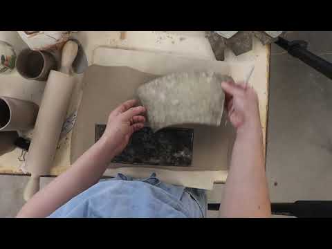 Tar paper templates for mugs, POV pottery #33 - YouTube