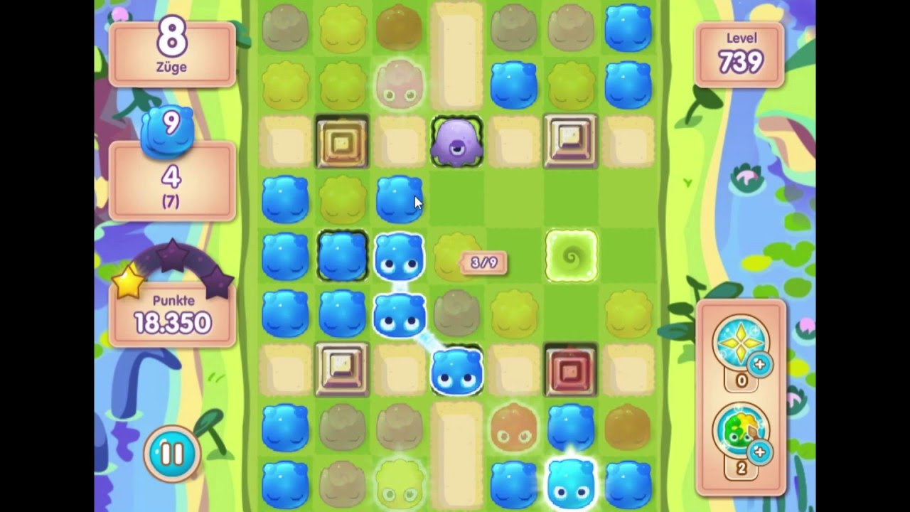 Jelly Splash lvl 739 - 3 Stars - - YouTube