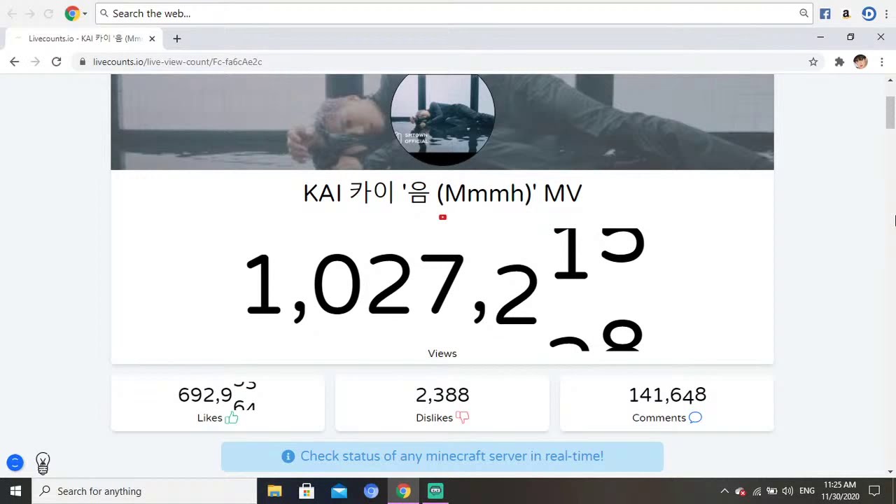 KAI 카이 '음 (Mmmh)' MV | LIVE VIEW COUNT - YouTube