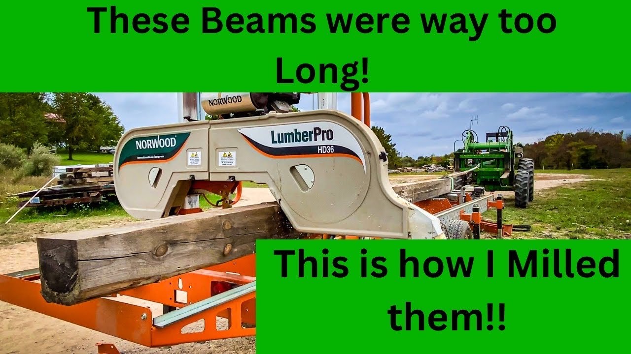 Milling Extra Long Beams | Making Hay! - YouTube