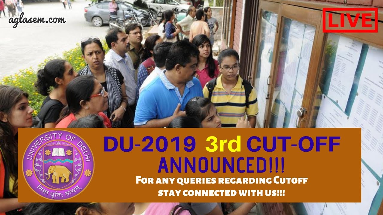 DU 3rd Cut-Off 2019 Released - YouTube