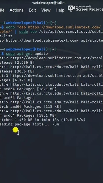 #1 how to install sublime text in kali linux | linux tools - YouTube