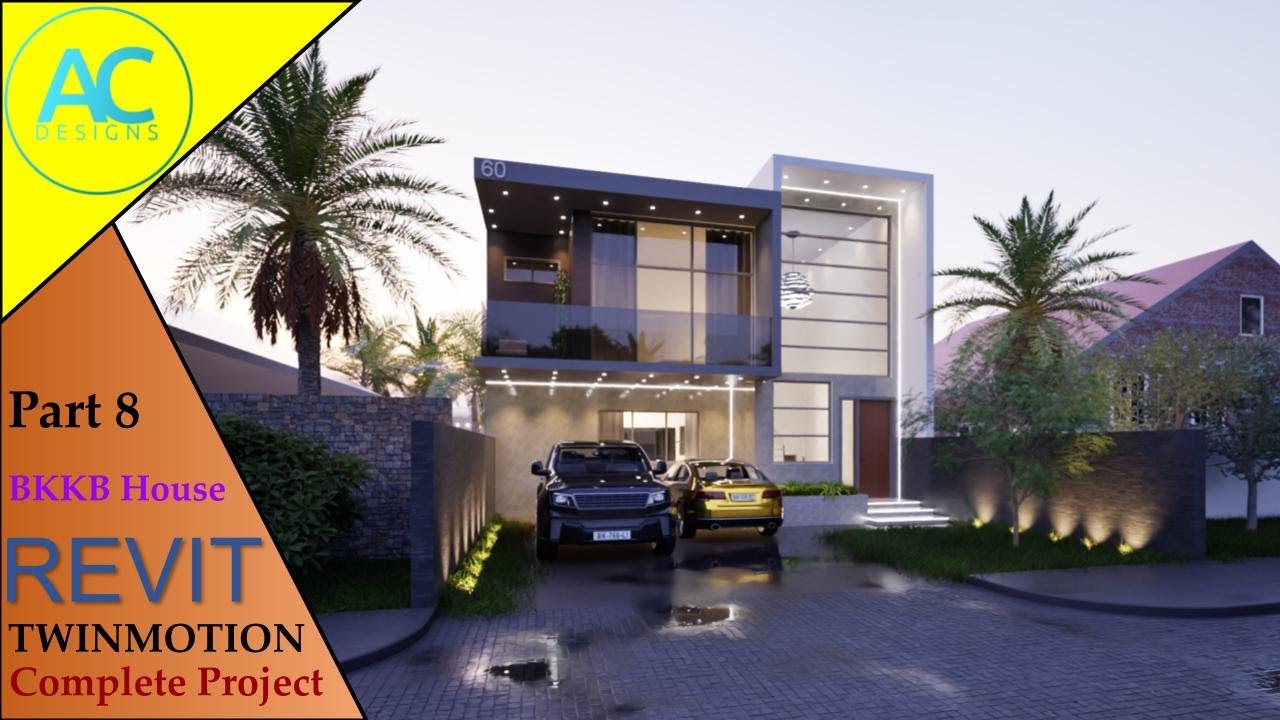 BKKB House | Part 8 | Complete Step By Step Project | Revit and ...