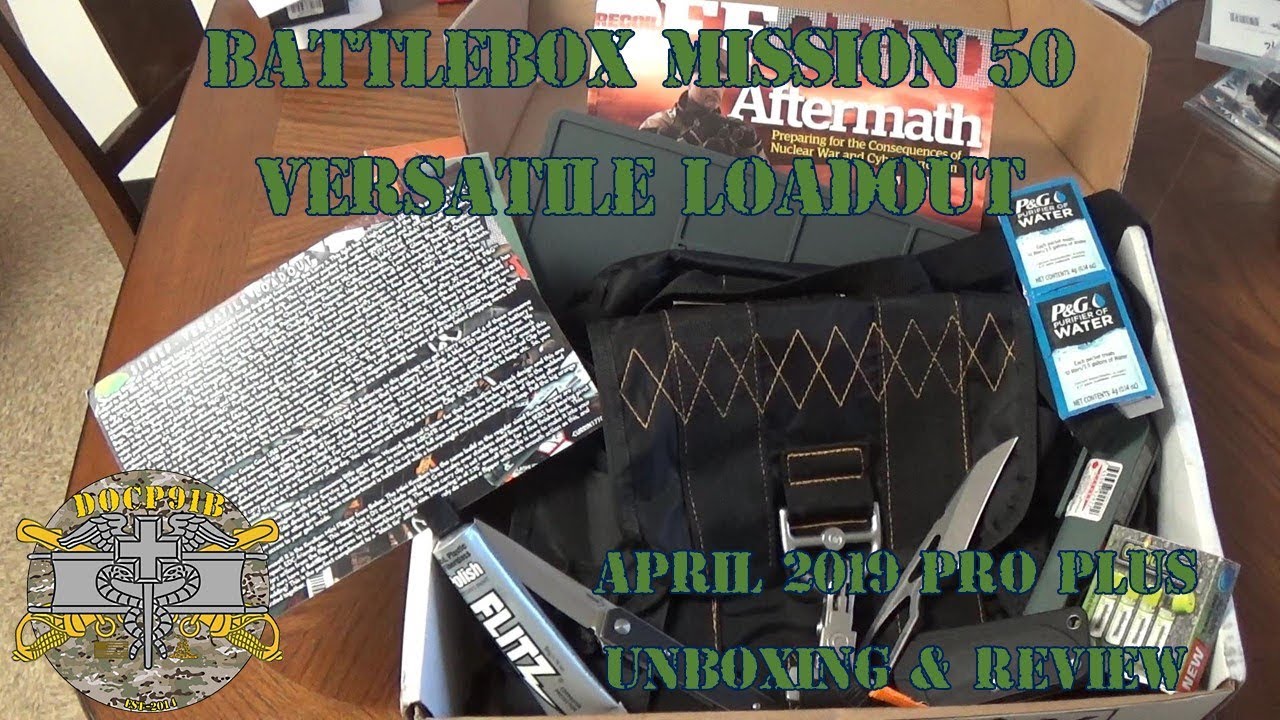 BattlBox Battlebox Mission 50 - Versatile Loadout - April 2019 Pro Plus ...