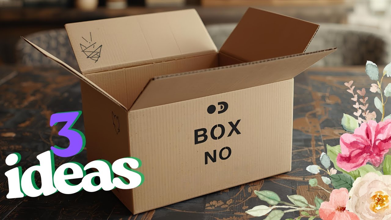 Save Money with These 3 Cardboard Box Ideas - YouTube