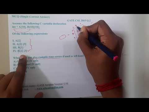 GATE CSE 2003 Q 2 || C PROGRAMMING ||Data Structure || GATE Insights Version: CSE - YouTube
